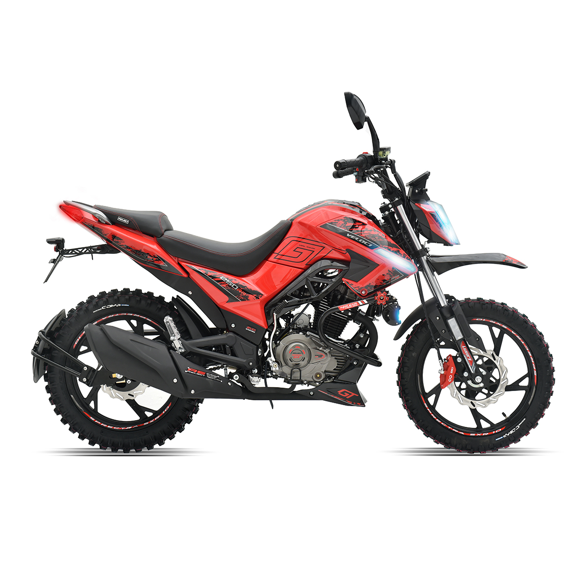 Motocicleta Veloci Snake GT Trail Edition 250 CC Rojo 2025