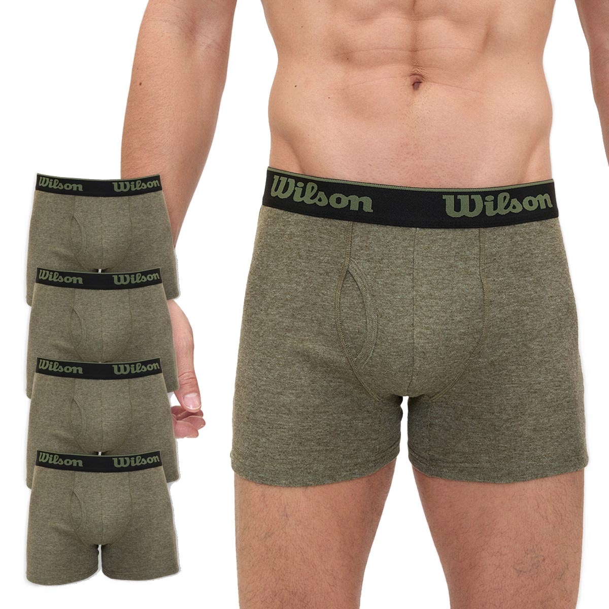 Bóxer wilson Pack 4 pzas algodón cómodo flexible.