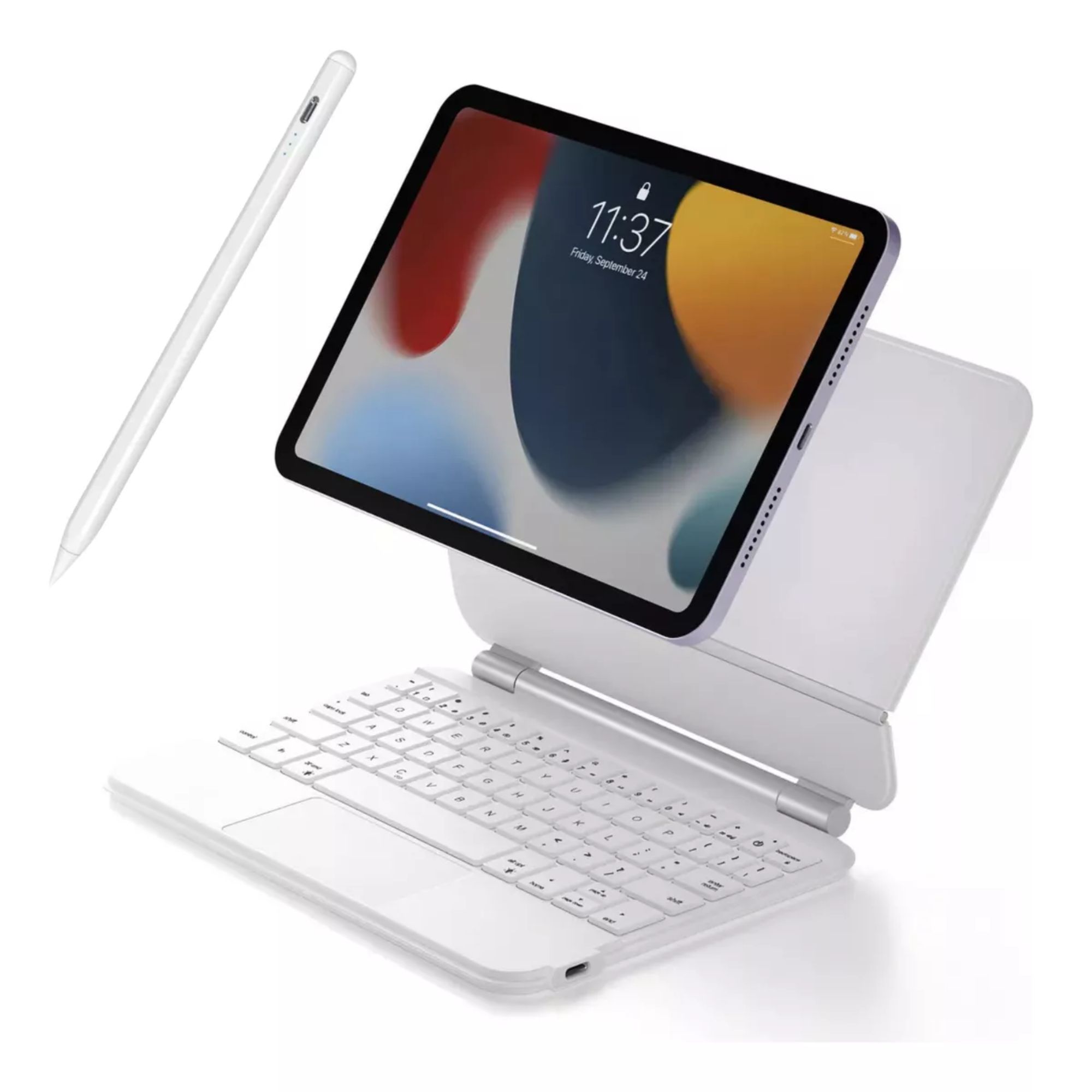 Magic Keyboard Funda Teclado Compatible Para iPad Mini 6th / 7th + Pencil Diseño Elegante ...