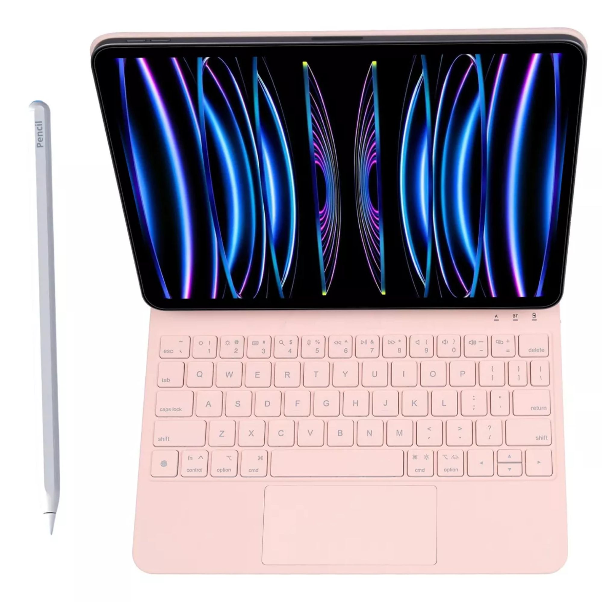Funda Teclado Magic Keyboard Para iPad Air Pro 11 Color Rosa + Pencil
