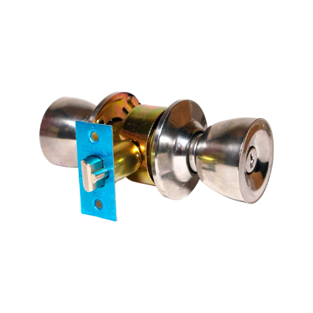 CHAPA PARA RECAMARA, ESTILO COPA, COLOR CROMADO MARCA MASTER HOME.