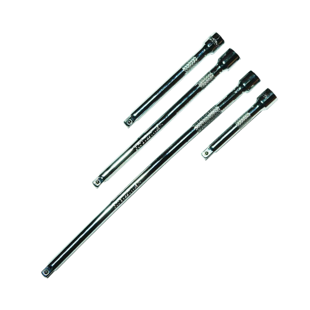 EXTENSION JUEGO 1/4", 4 PIEZAS (3"-4"-6"-9") PIT BULL TOOLS.