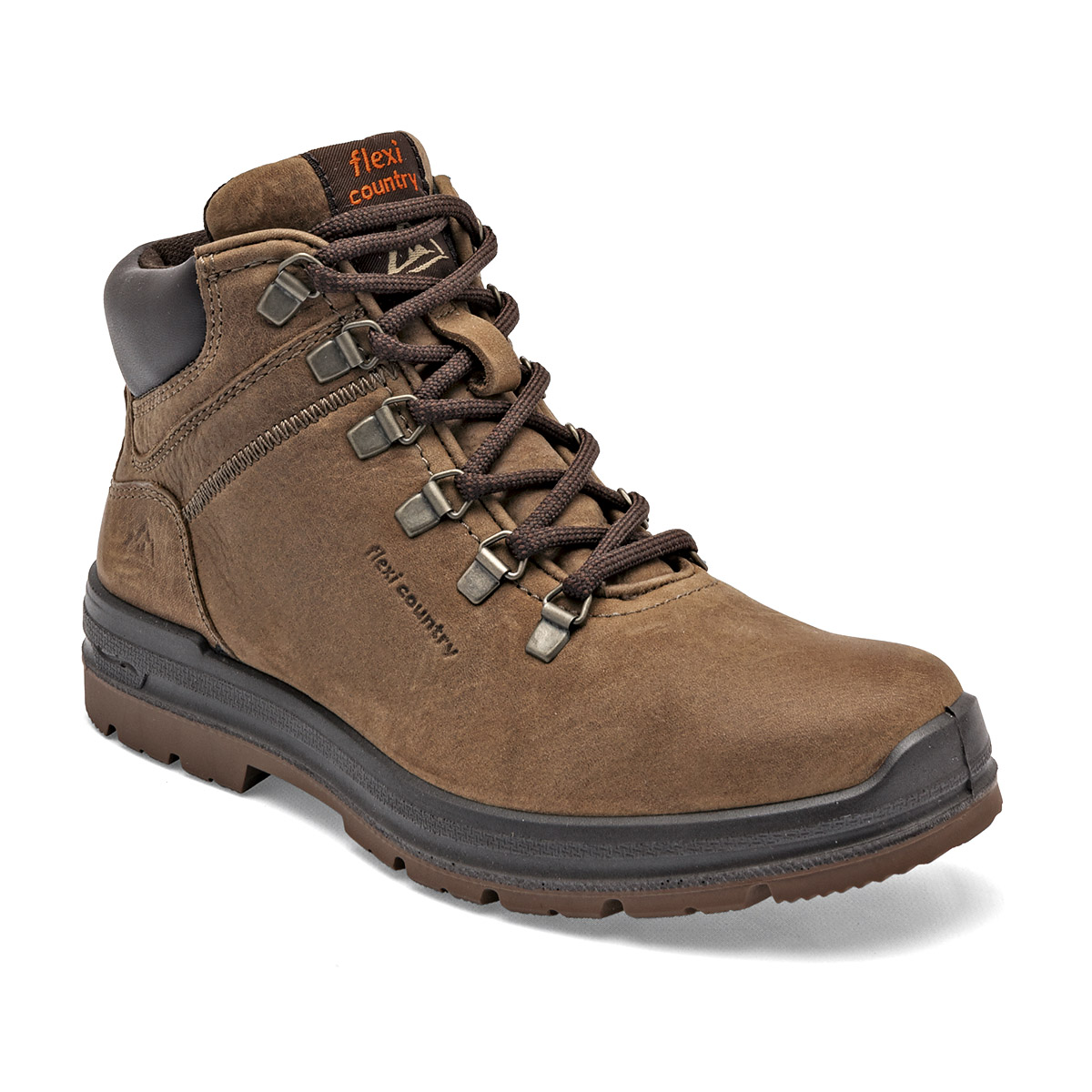 Flexi Botin Contry en Piel Mujer Tacon 4cn Tubo 9cm Color Cafe E9