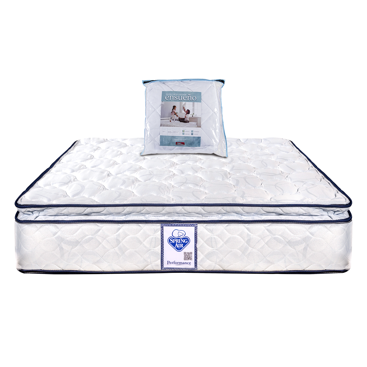 Colchón Spring Air Panama City King Size + Protector King Size Ensueño.