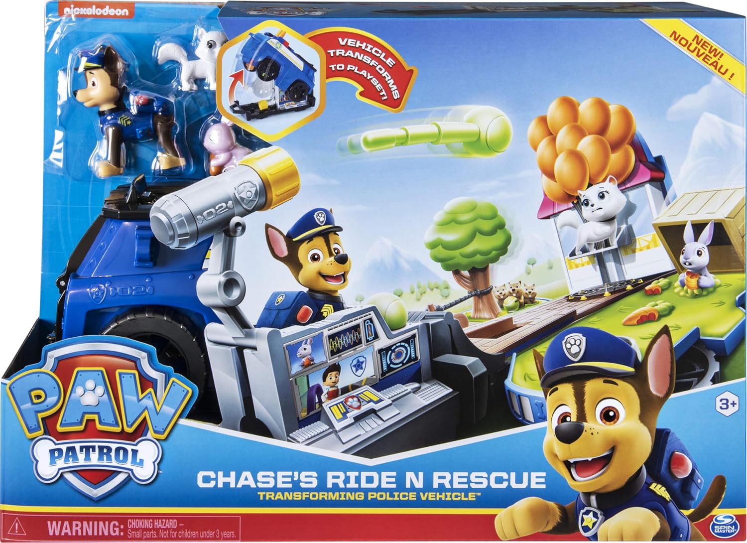 PAW PATROL CHASE RIDE AND RESCUE PLAY SET