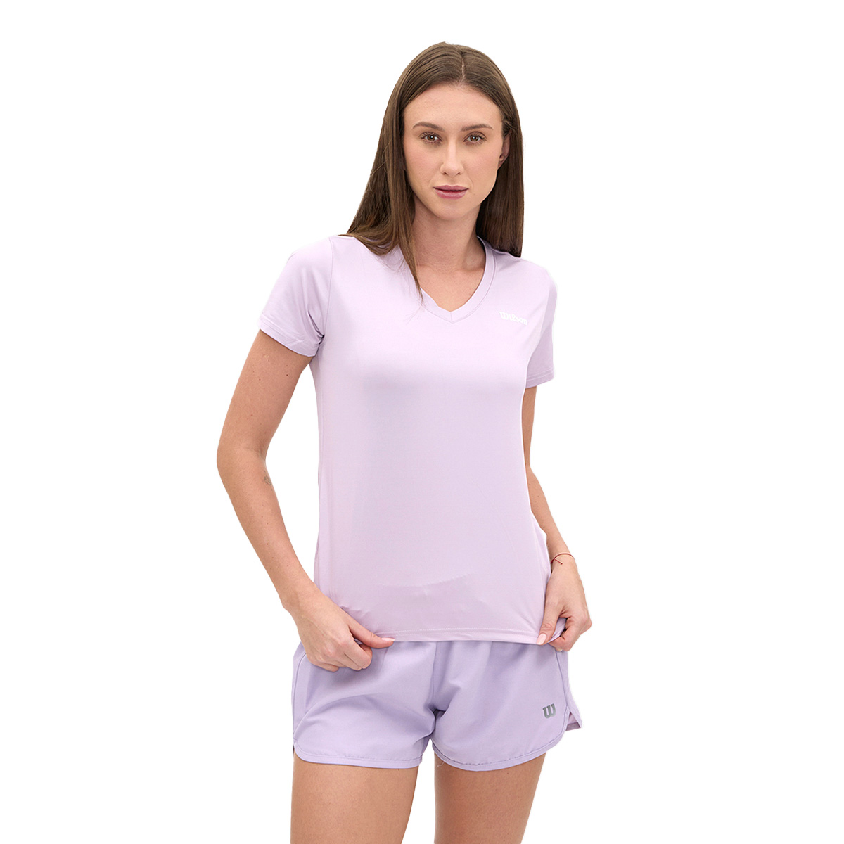 Playera Wilson Ultra ligera Cuello V para Mujer