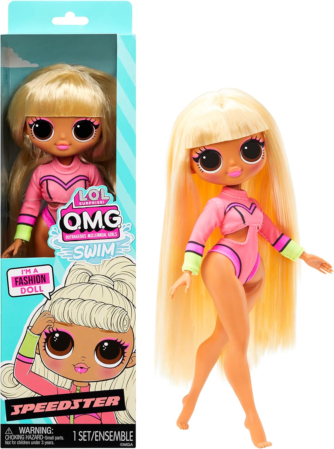 Lol Surprise Swim Muñeca Speedster Omg Atuendo Natación