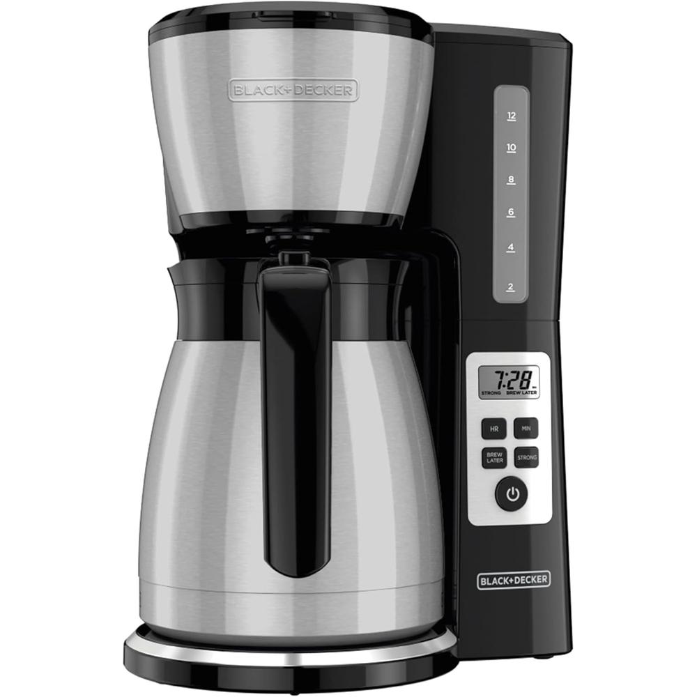 CAFETERA BLACK & DECKER CM2046S DIGITAL 12 TAZAS PROGRAMABLE