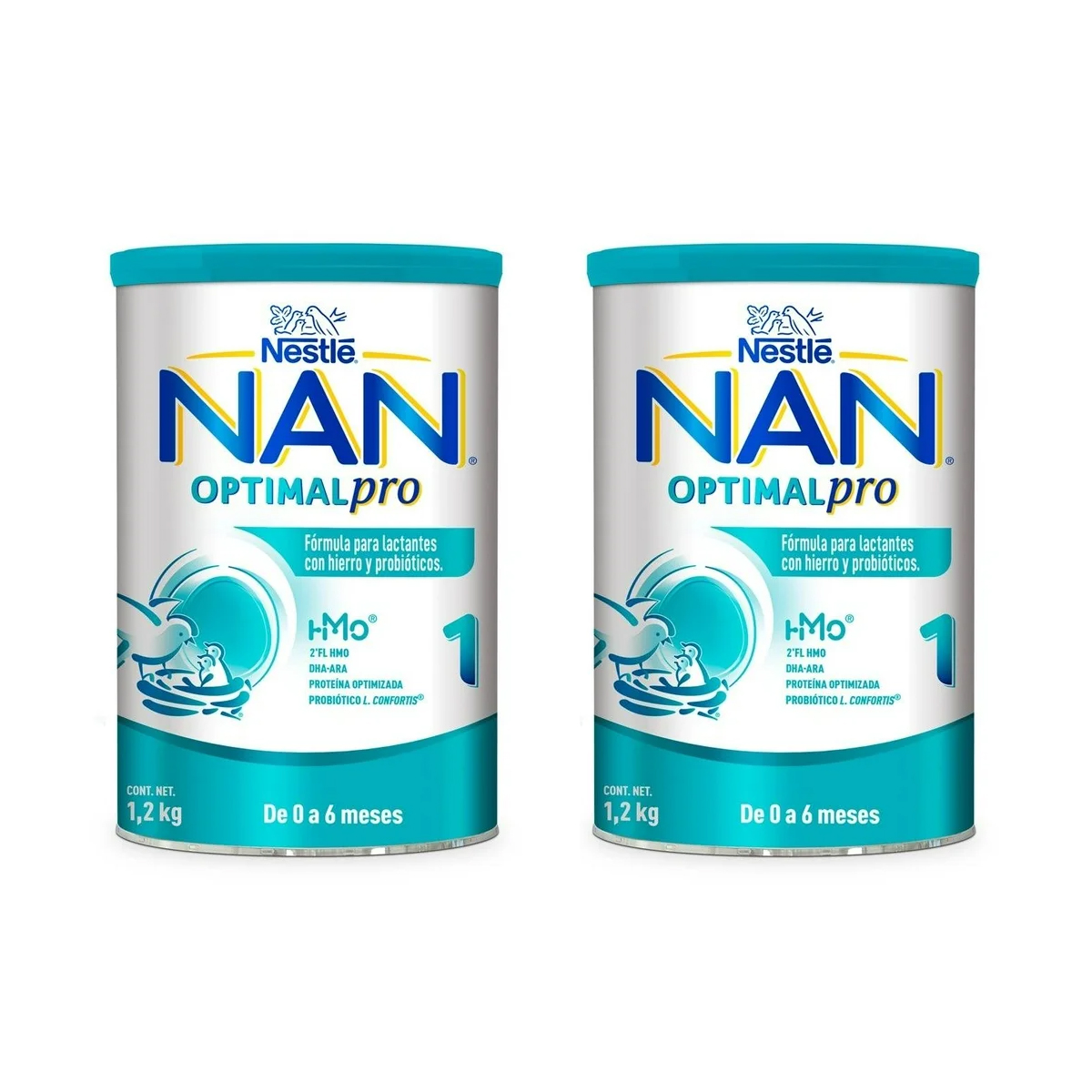 Fórmula Infantil Nan Optimal Pro Etapa 1, 1.2kg 2pz