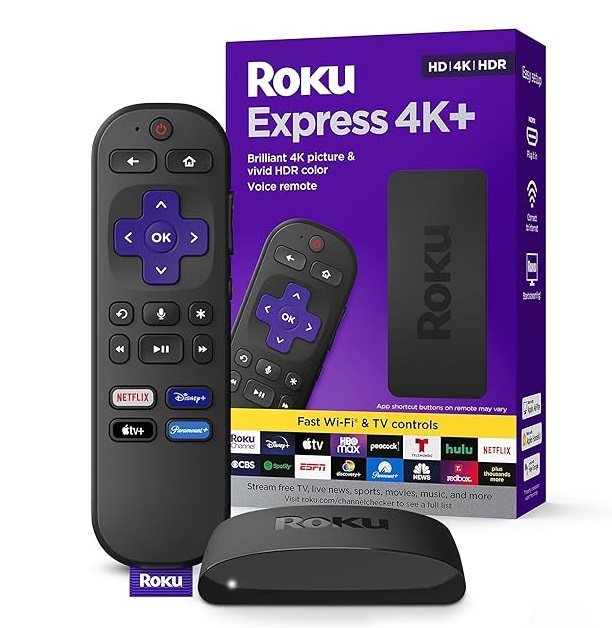 Dispositivo Streaming Roku Express 4K+Hd Hdr 3941R2 Con Control Por Voz ...
