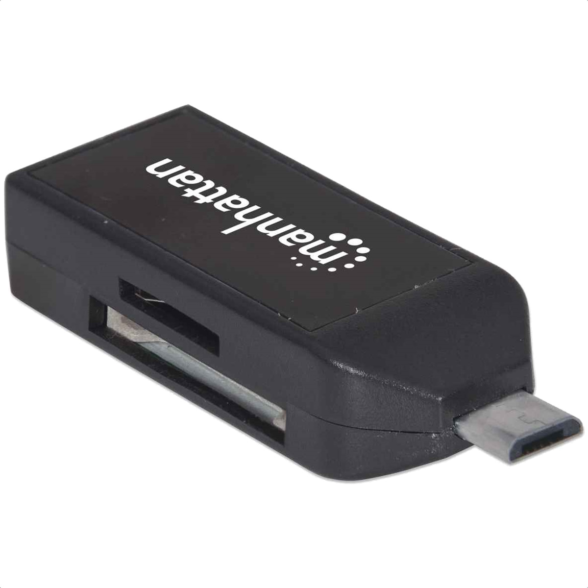 Lector de Memorias Micro USB OTG Manhattan 24 en 1 + USB Externo 406222