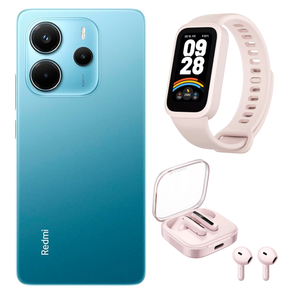 Xiaomi Redmi Note 14 + Smartband 9 Active Rosa + Redmi Buds 6 Active ...
