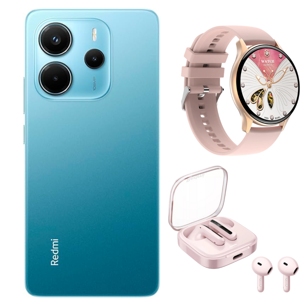 Xiaomi Redmi Note 14 + Smartwatch G-tide R5 + Redmi Buds 6 Active ...