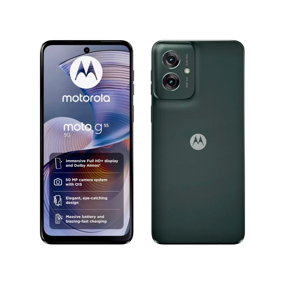 Motorola G55 5G 256Gb 8Ram Color Negro Dualsim Nuevo Libre
