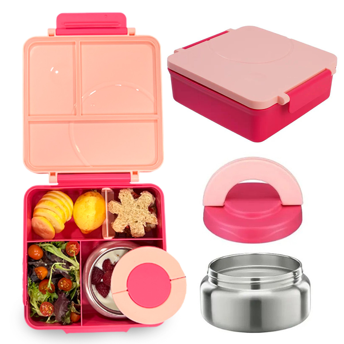 Lonchera para niña tipo omiebox incluye termo, bento box c 4 ...