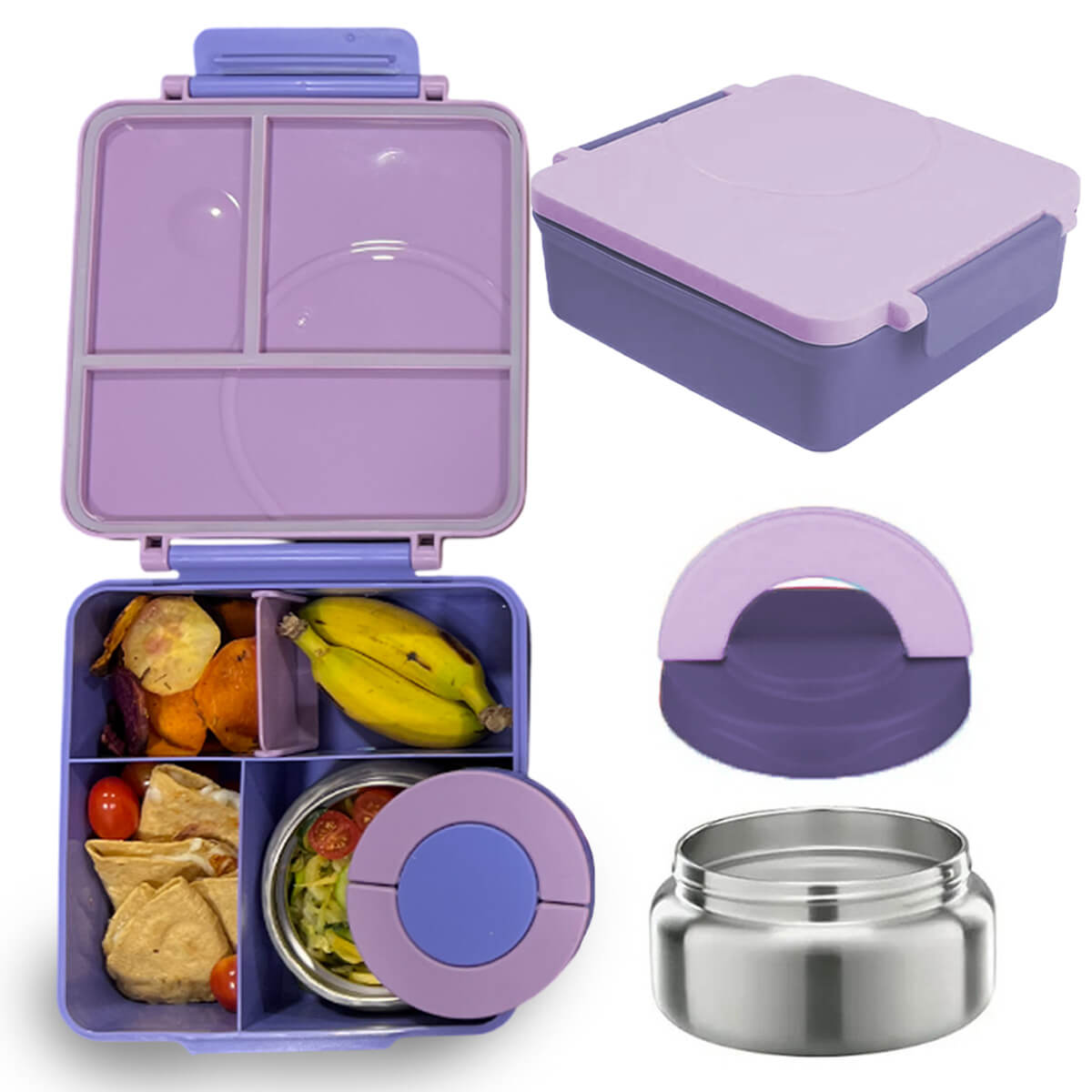 Lonchera para niña tipo omiebox incluye termo, bento box c 4 ...