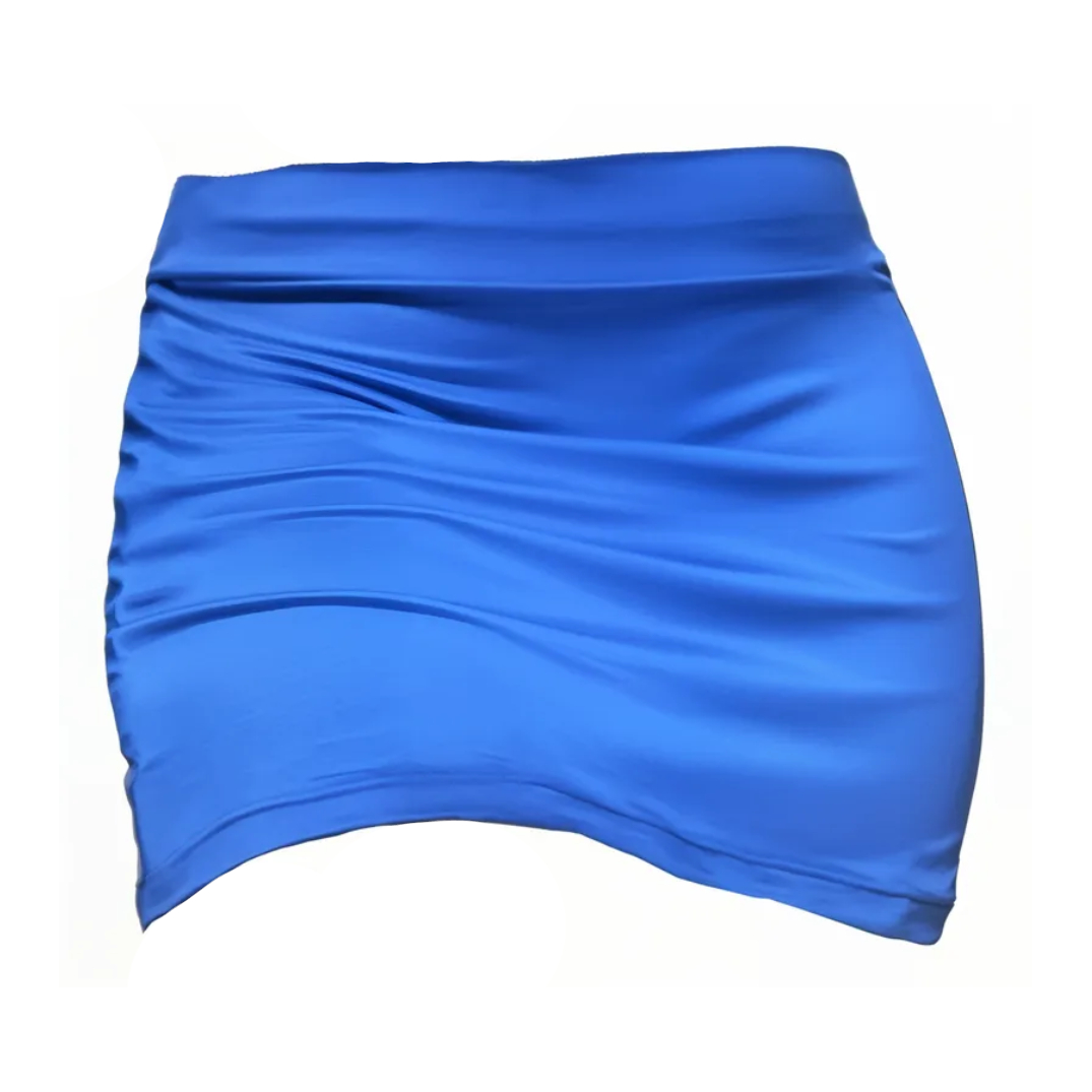 Minifalda Strech color azul para mujer