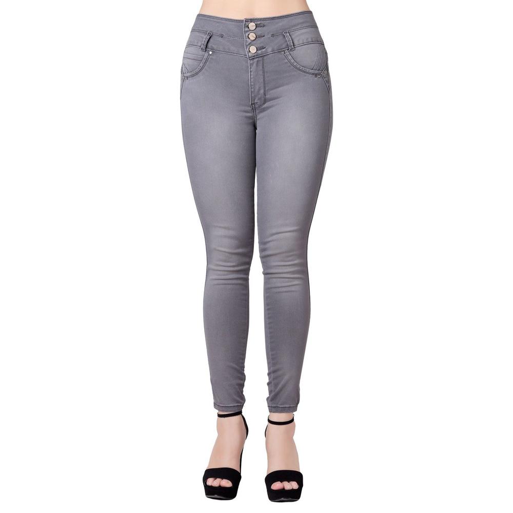 Jeans Mujer Moda Skinny Gris Fergino 52905014