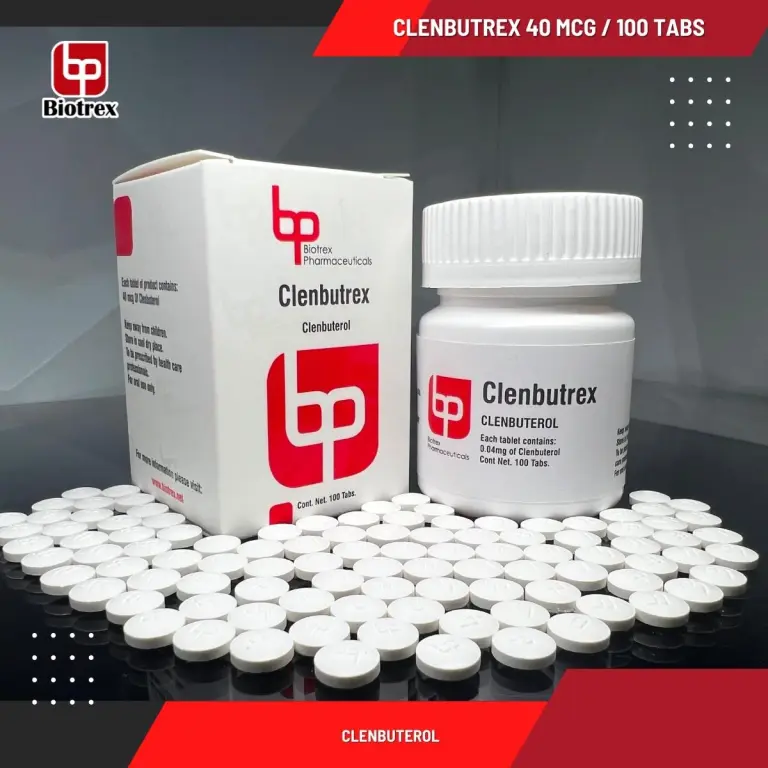 CLENBUTREX - Clenbuterol - Oral - 40mcg/tab 100 tabletas - Biotrex ...