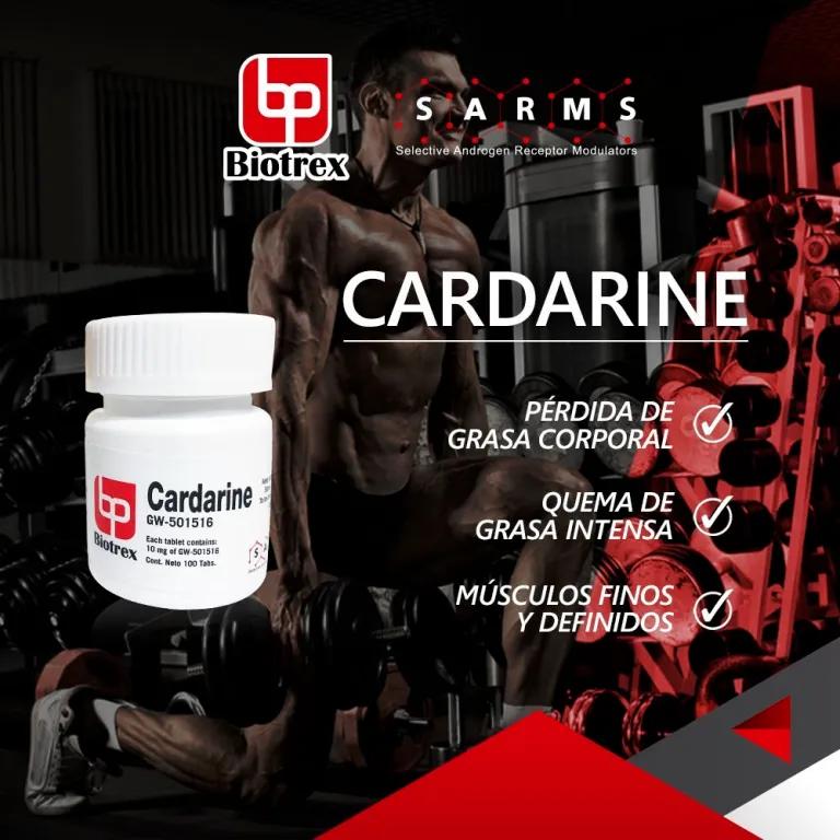 CARDARINE - GW501516 - Oral - 10mg/tab 100 tabletas - Biotrex - Quema ...