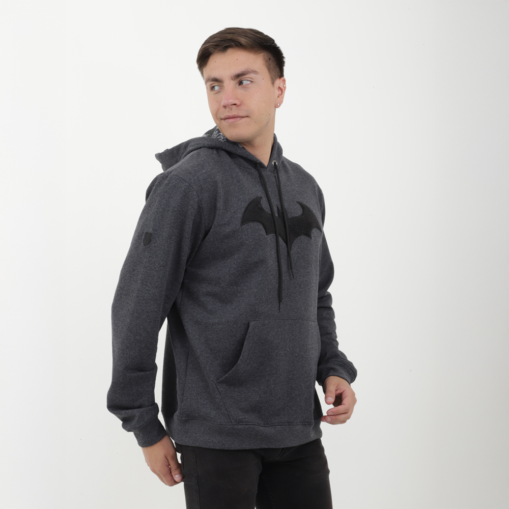 Sudadera BATMAN K-swiss color Gris tipo Hoddie para Hombre