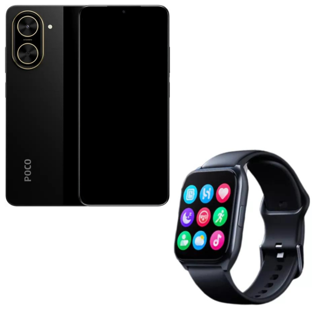 Xiaomi Poco C71 128gb Rom/4gb Ram + Smartwatch Filwans GTS Mini Azul
