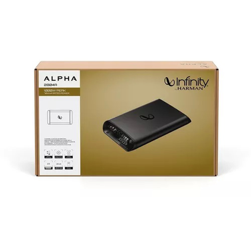 Amplificador Infinity Alpha 2804a 4 Canales 90 Rms X 4