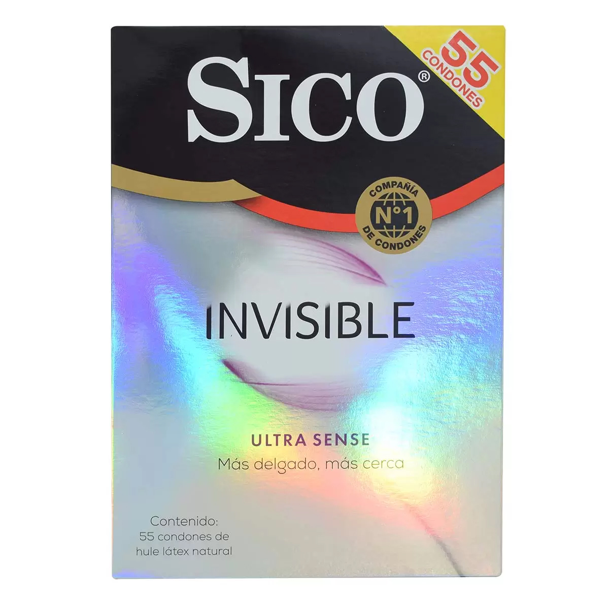 Condones Anatómicos Sico Invisibles Ultra Sense 55pz