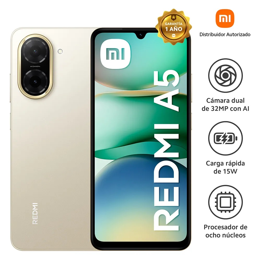 Xiaomi Redmi A5 128Gb 4Ram Color Dorado Dualsim Nuevo Libre
