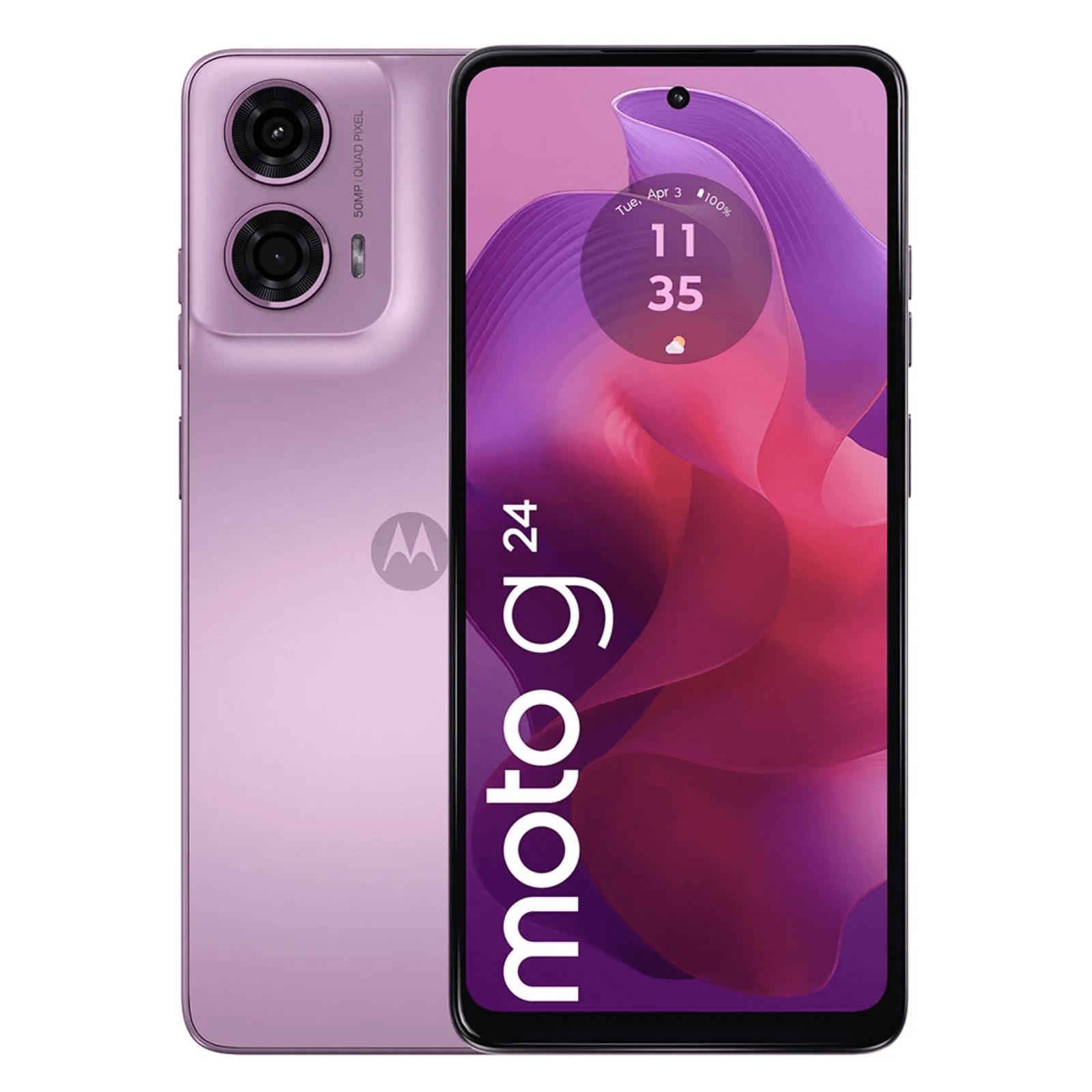 Motorola G24 128Gb 8Ram Dual Sim Color Rosa Nuevo Liberado