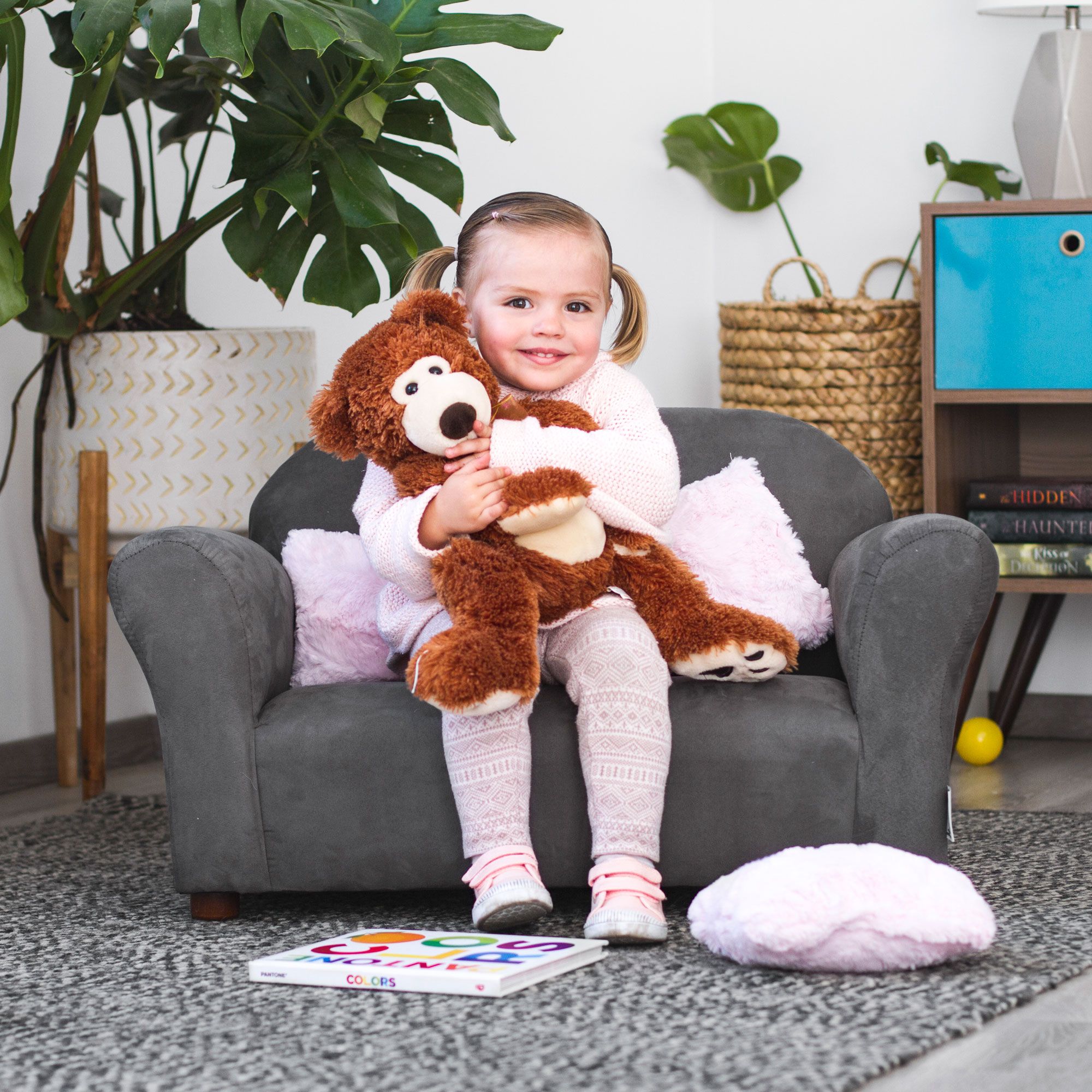 Sofá infantil Keet , Acogedor y Ergonómico, con textura suave, relleno ...